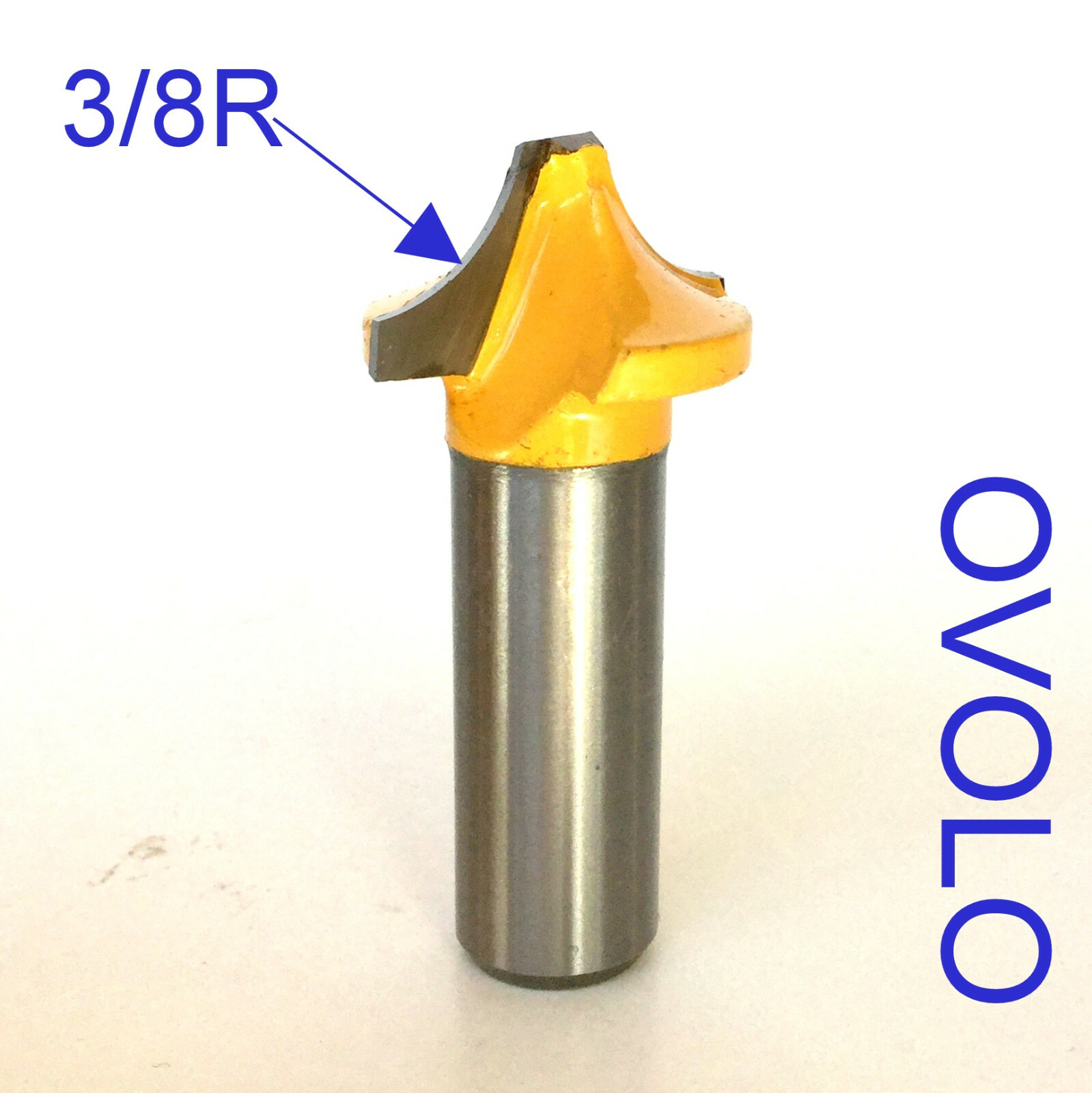 1 pc 1/2" SH 1" Diameter 3/8" Radius Ovolo Round Over Router Bit sct ...