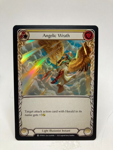 Angelic Wrath NM/M* FOIL Dusk Till Dawn Flesh And Blood 036 YELLOW ...
