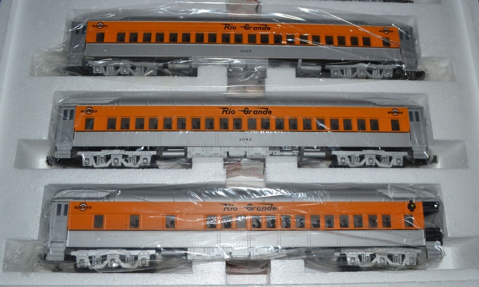 MTH NEW MT-4003 Denver Rio Grande Scale Madison 5 Car Passenger Set O 3 ...