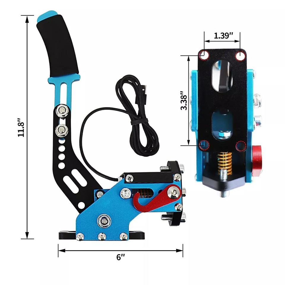 64 Bit USB PC Handbrake SIM for Racing Games G25/27/29 T500 T300 G923 ...