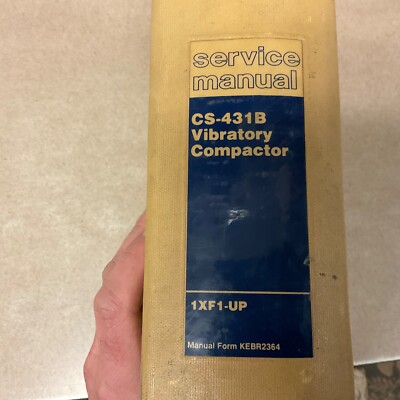 CAT Caterpillar CS-431B SERVICE SHOP REPAIR MANUAL COMPACTOR VIBRATORY ...