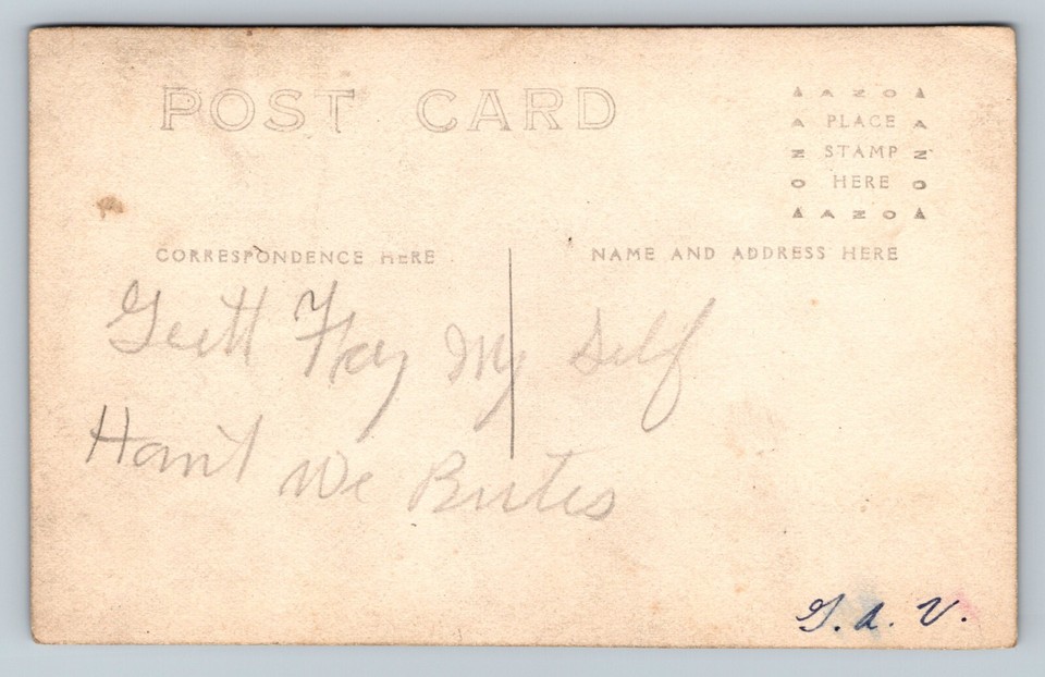 RPPC Three Women Posing One with Picture Hat AZO 1904-1918 ANTIQUE ...