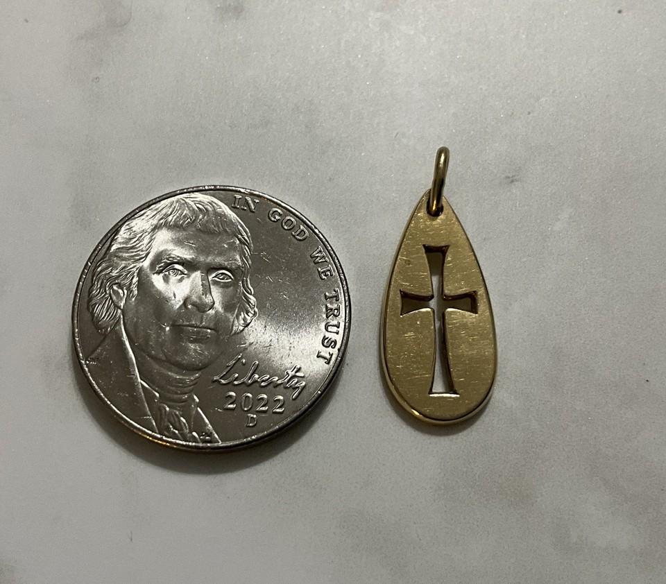 James Avery RETIRED 14k Gold Open Crosslet Charm/Pendant **NO RESERVE ...