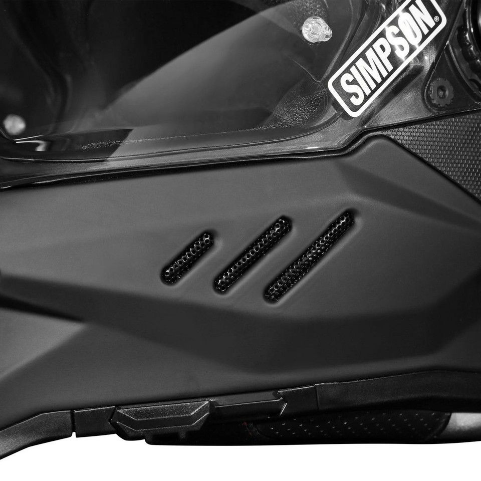 Simpson Motorcycle Helmet - Xcursion Bandit Helmet - Matte Black LG | eBay
