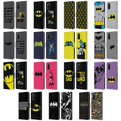OFFICIAL BATMAN DC COMICS LOGOS LEATHER BOOK WALLET CASE FOR SAMSUNG ...