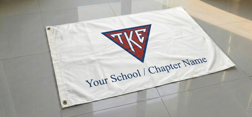 Custom TKE Tau Kappa Epsilon Fraternity Flag Personalized / Chapter ...