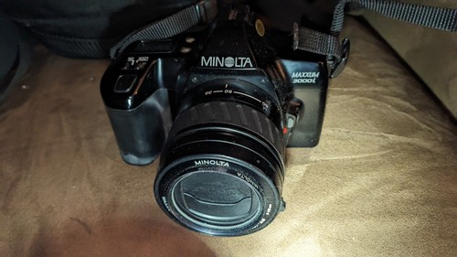 Minolta maxxum 3000i 35mm film camera with 28-80mm Lens -Film Tested ...