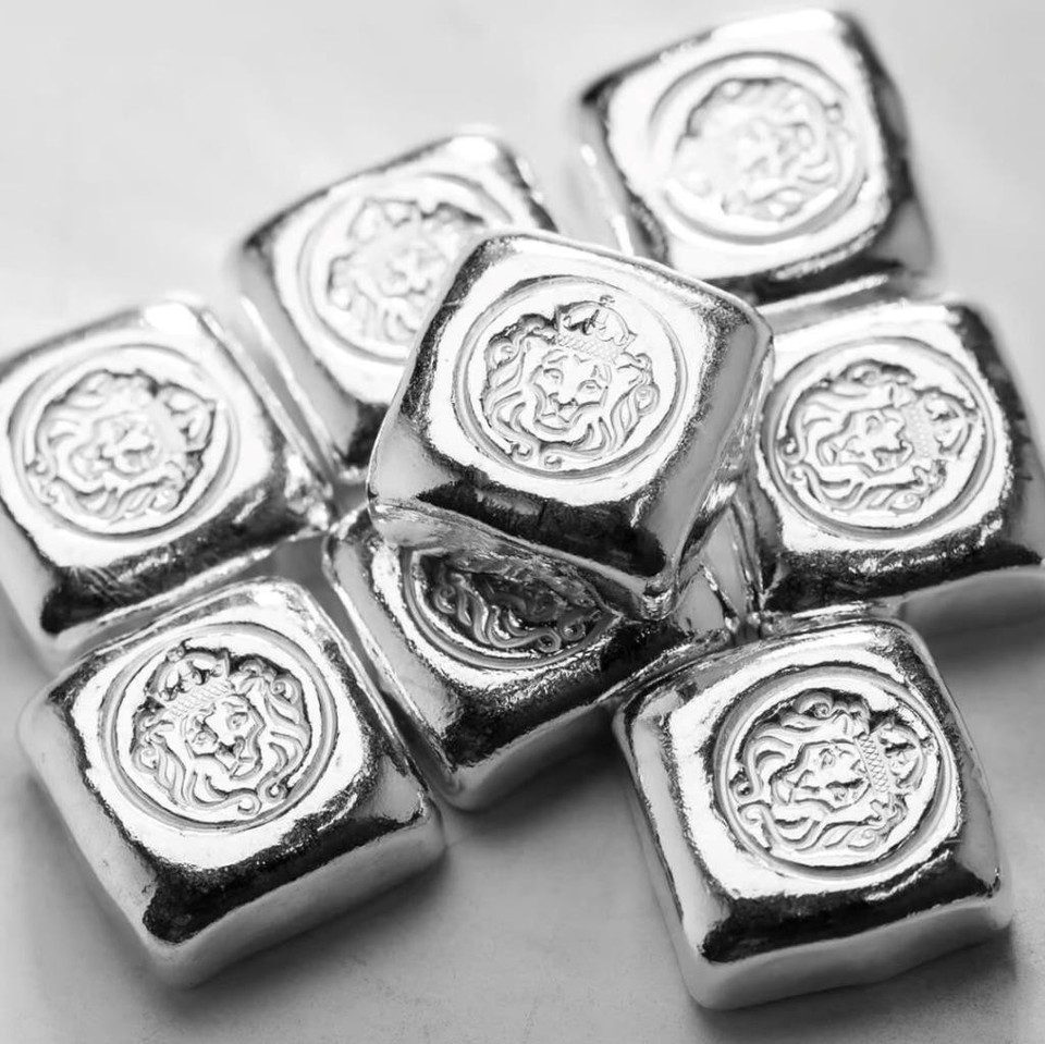 10 x 1 oz Square .999 Silver Bars - Hand Poured Solid Silver Bullion # ...