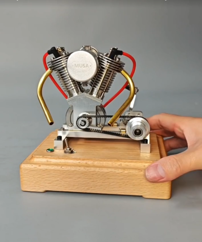 Vintage V2 Mini Engine Model Metal Desktop Toy Collection Gift | eBay