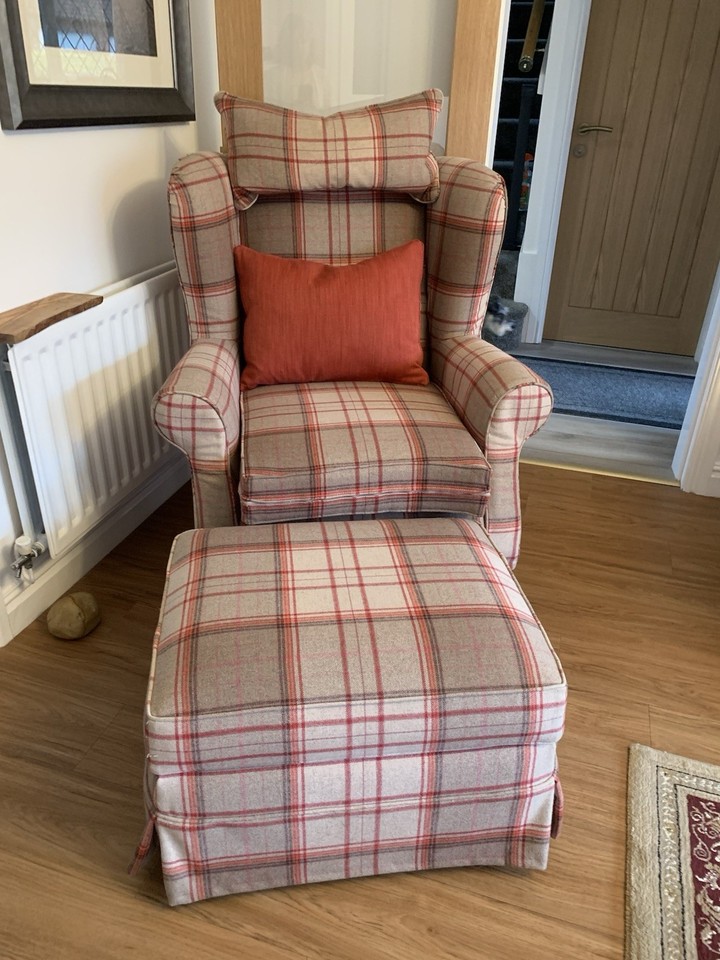 Multiyork Winged Armchair Storage Footstool | eBay UK