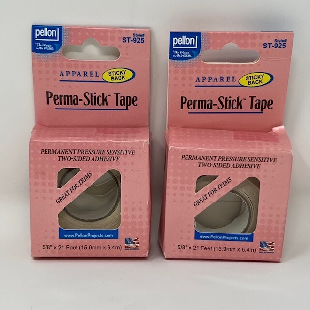 Pellon Double Sided Perma Stick Tape Apparel Lot of 2 NOS | eBay