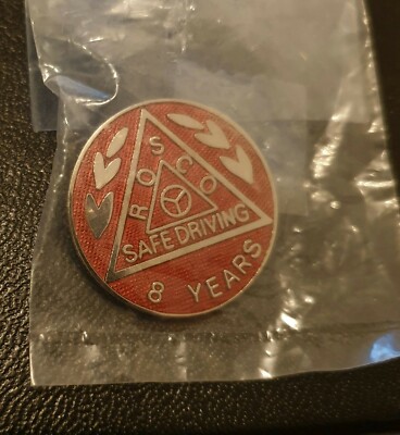 Rosco Safe Driving Award.. Pin Badge, 8 Years. | eBay UK