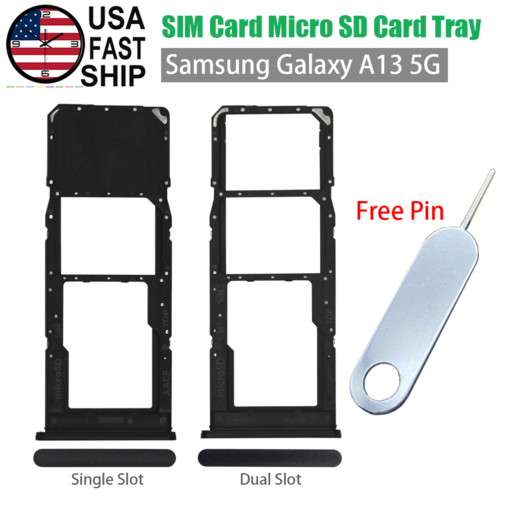 New Dual Single SIM SD Card Tray Holder Slot For Samsung Galaxy A13 5G ...