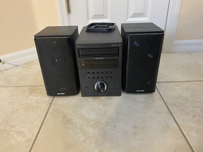 Sharp XL-BH250 Micro Shelf Executive Speaker System 5-Disc AM FM ...