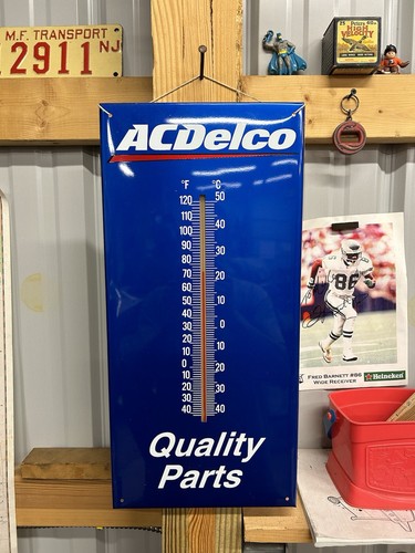 AC Delco Metal Sign /outdoor Thermometer | eBay