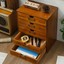 Wooden Mini Chest of Drawers Home Office Desktop Storage Box Jewelry ...