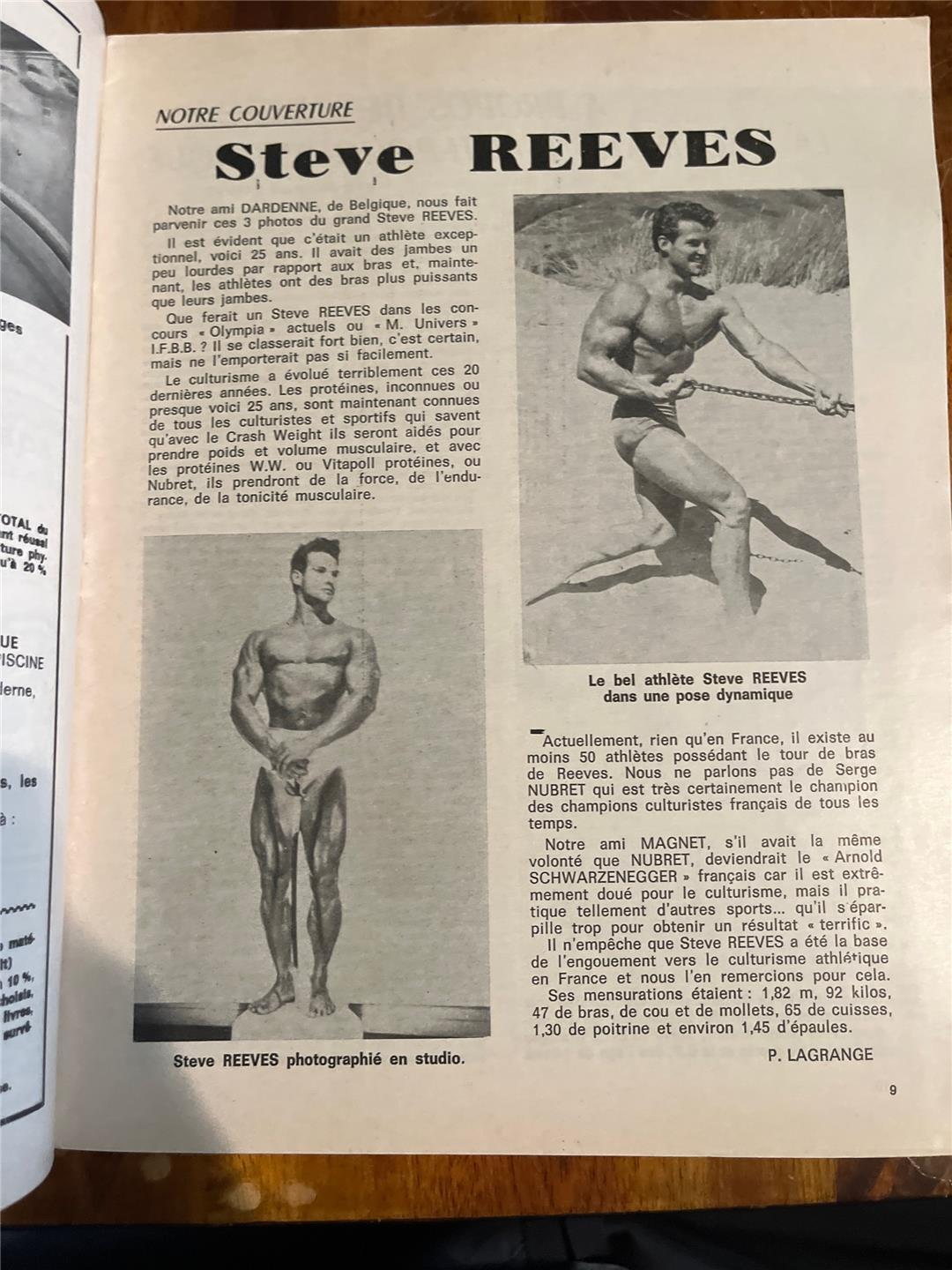 SCIENCES CULTURISTES #173 bodybuilding muscle magazine STEVE REEVES 11 ...