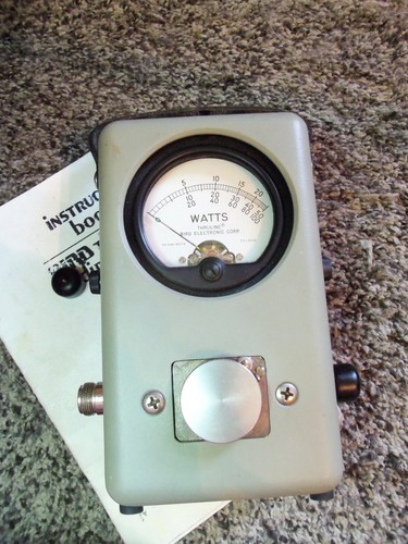Bird 43 Thruline Wattmeter Watt Element Slug Reading Meter / VERY NICE ...