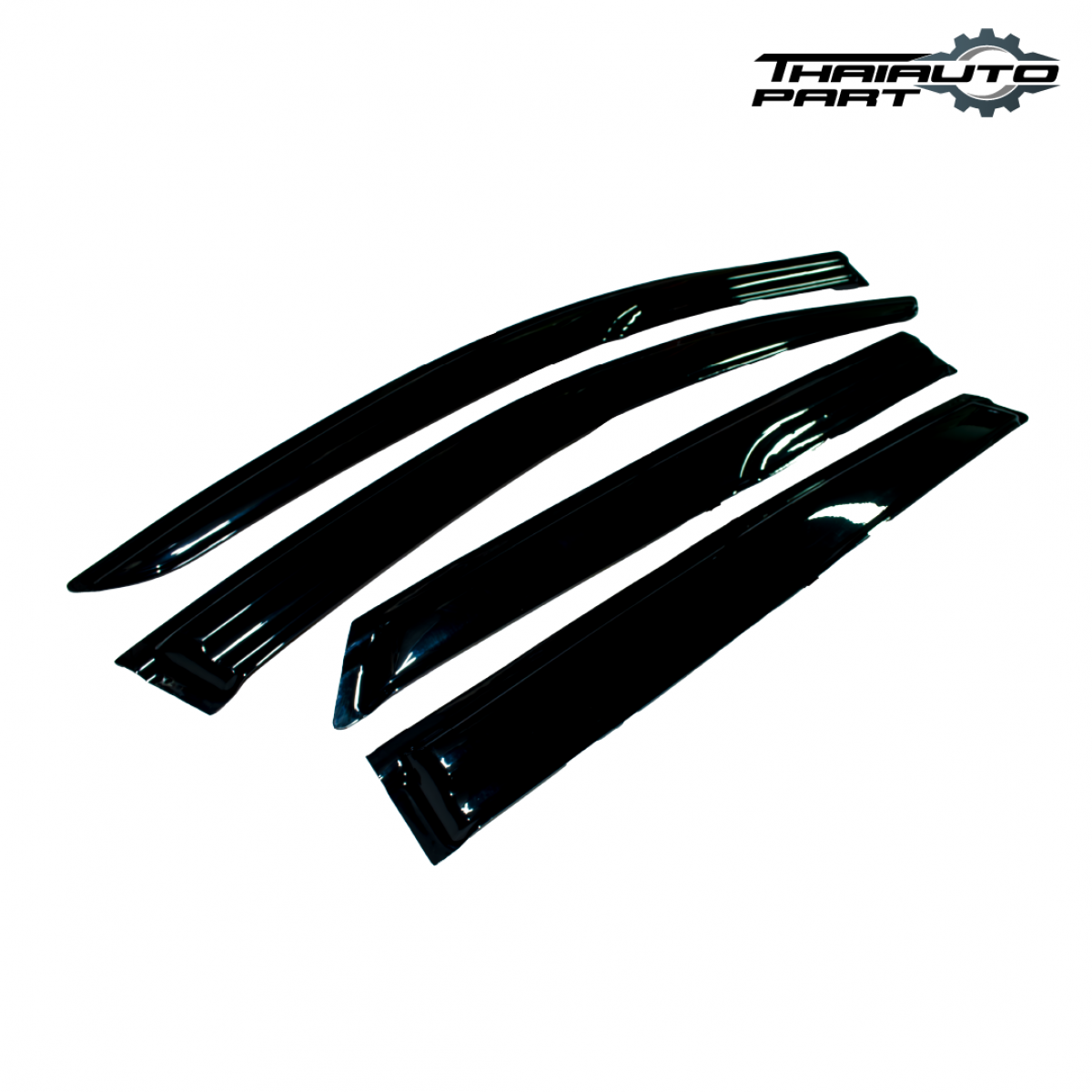4PCs Black Windshield Weather Rain Visor Sun Guard For MG4 EV EH32 X ...