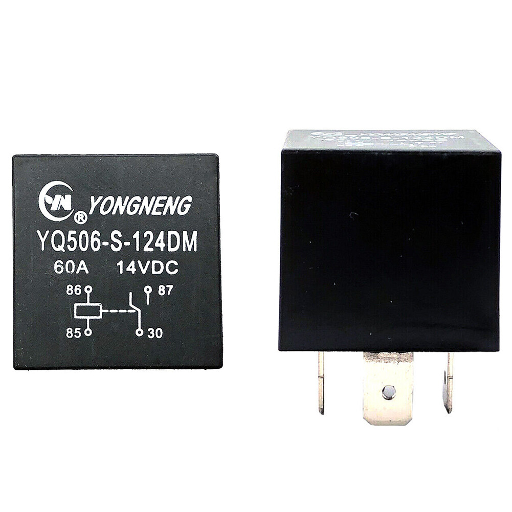 2Pcs YONGNENG YQ506-S-124DM 24VDC Automobile Relay 4Pins 60A 14VDC | eBay