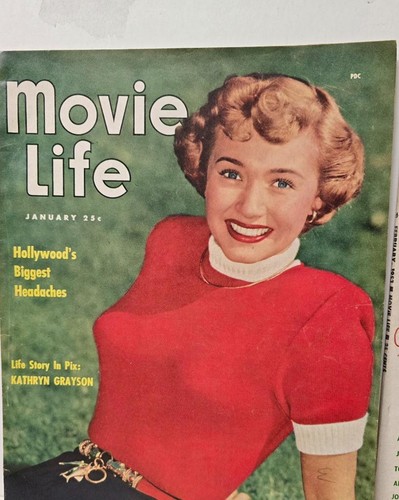 MOVIE LIFE MAGAZINE COMPLETE YEAR 12 ISSUES 1953 MARILYN MONROE COVER ...