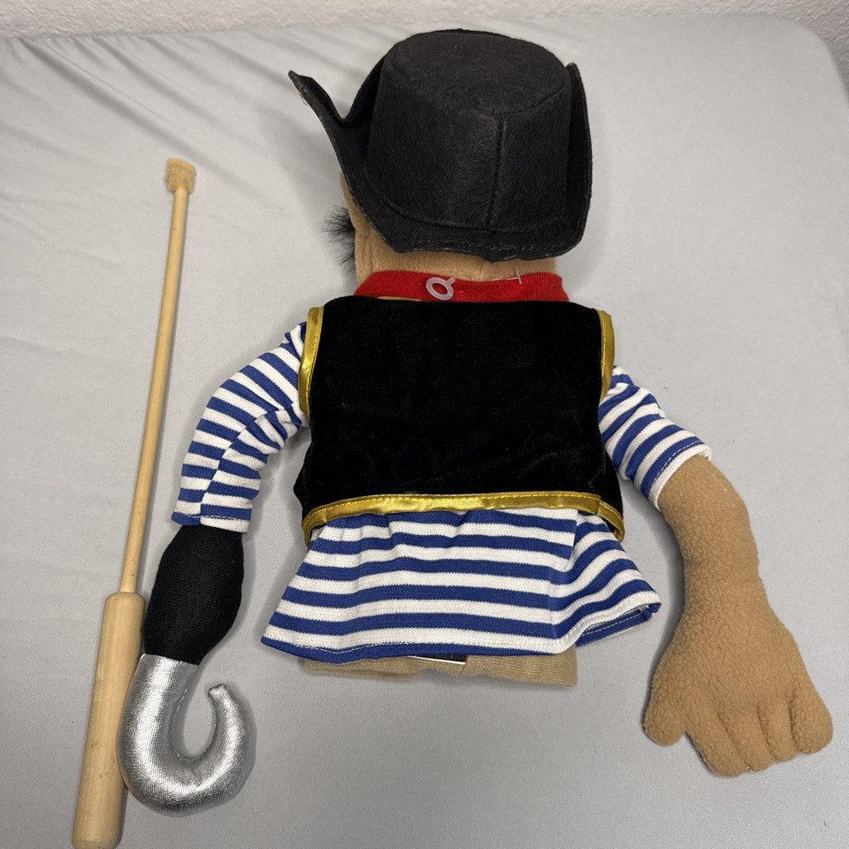Melissa & Doug Barnacle Bart Pirate Hand Puppet Plush Toy Theater Stick ...