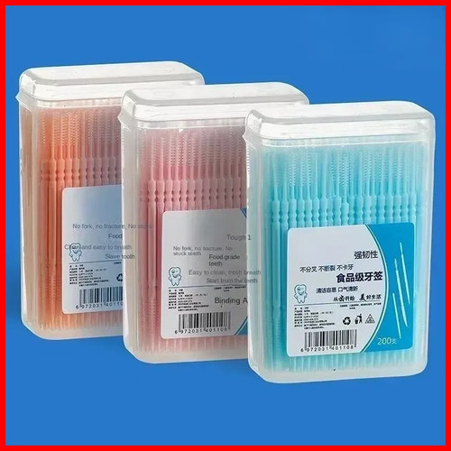 200 Pieces Interdental Brushes Teepee Brush Toothpicks Tooth Floss ...