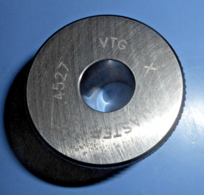 Vermont Gage Co. * 0.4527" * Class X Master Ring Gage * 0.0152 over ...