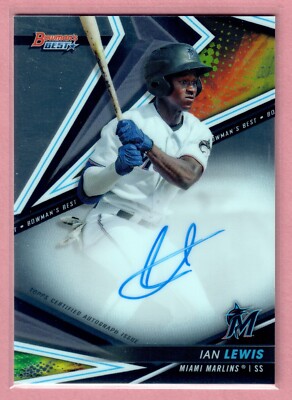 2022 Bowmans Best Ian Lewis Best of 2022 Auto #B22-IL Marlins SP | eBay