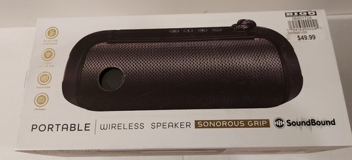 SOUNDBOUND POWERFUL WIRELESS BLUETOOTH SPEAKER (BLACK) 6 HOUR PLAYTIME ...