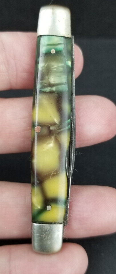 rare Utica Cutlery Co. Utica NY celluloid pocket folding jack knife ...