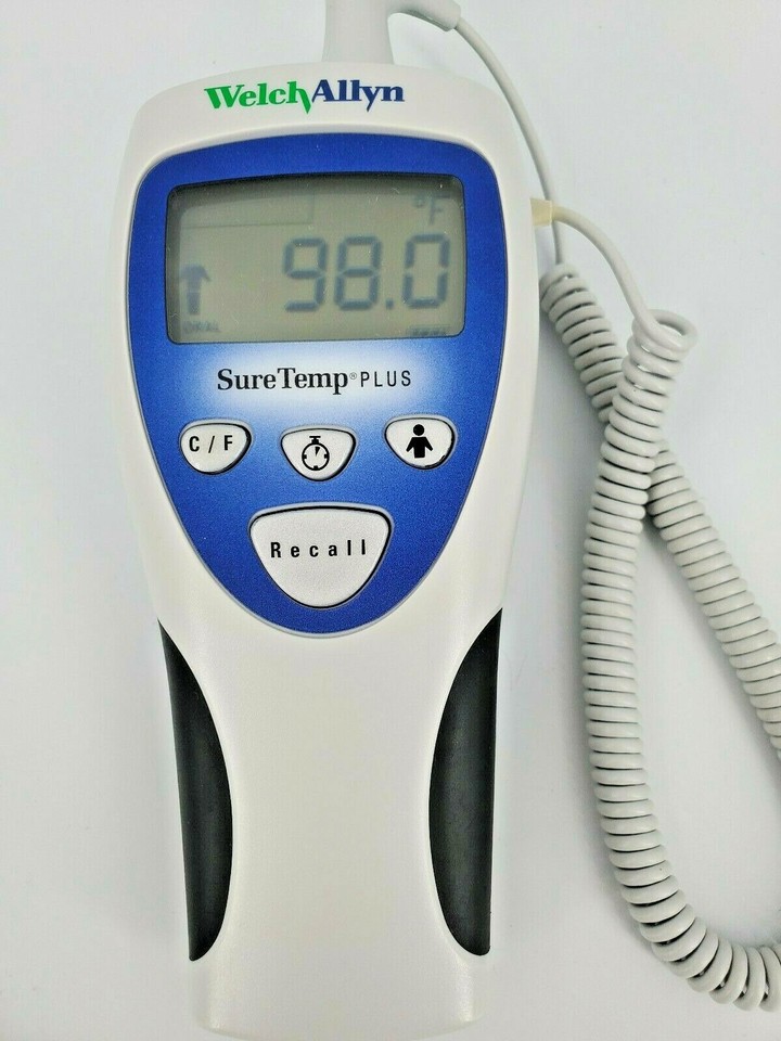 Welch Allyn Digital Thermometer SureTemp Plus 692 with Probe + 25 Probe ...
