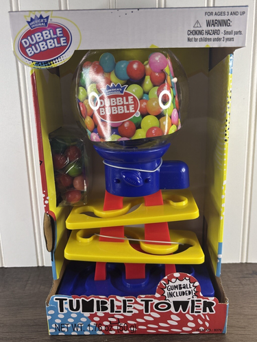 Double bubble gumball machine tumble tower fun extra gumballs included ...