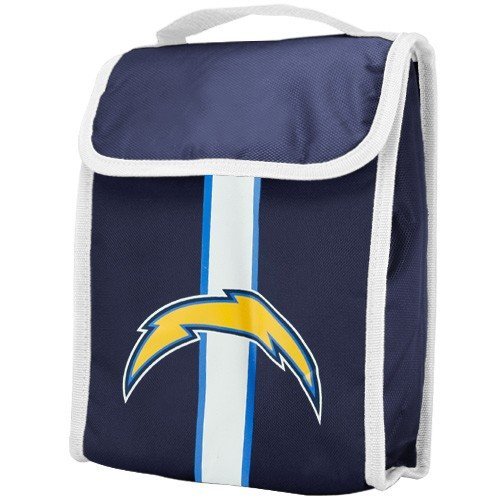 Los Angeles Chargers Insulated Lunch Bag/Box Cooler NEW Blue 9" x 7" x ...