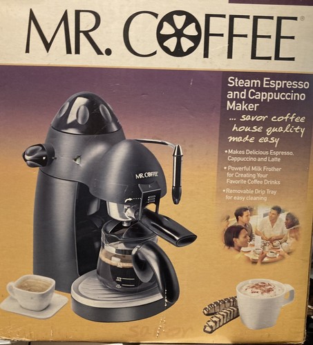 Mr. Coffee ECM20 Steam Espresso Maker, Black New in box | eBay