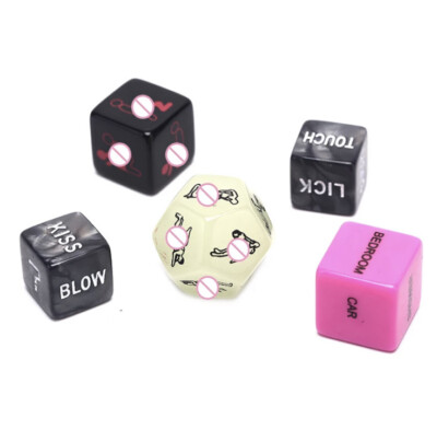 5 X Adult Love Dice Glow Sex Dice Position Dice Love Game Toy Couple ...