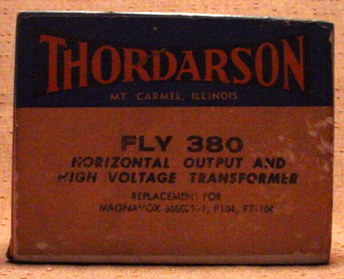 Thordarson FLY380 NOS TV Horizontal Output Transformer For Magnavox ...