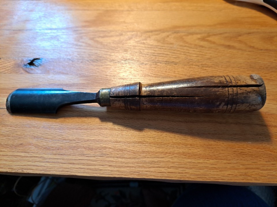 Ibbotson Peace & Co Early 1900's Chisel Made In England-Origional Brass ...