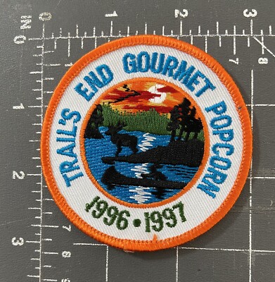 Trail S Fin Gourmet Popcorn 96 97 Patch 1996 1997 BSA Boy Scouts De ...