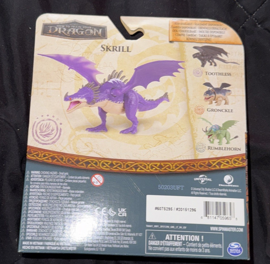 Dreamworks Dragons Skrill How To Train Your Dragon Live Action HTTYD | eBay