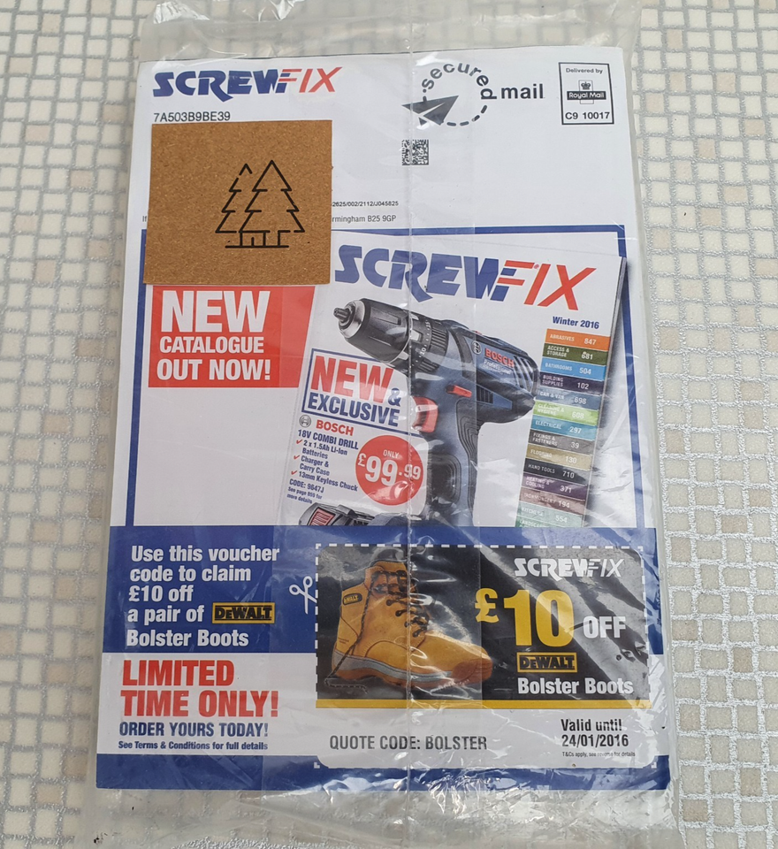 Screwfix Catalogue Winter 2016 Number 124 Unopened Still Sealed DIY ...