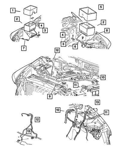 Genuine Mopar Battery Negative Wiring 56000978AB | eBay