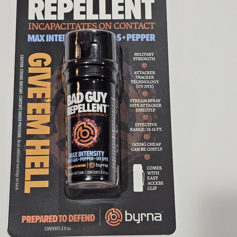Byrna Bad Guy Repellent Max Intensity 2 Ounces Military Strength W ...
