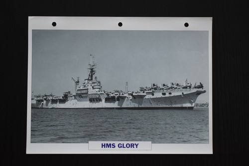Atlas Naval Ship HMS Glory 1943 Light Aircraft Carrier Photo Print Maxi ...