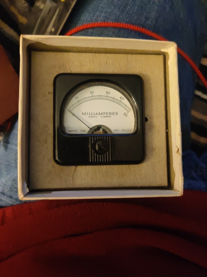 NOS Marion Meter Model 52-50 ma Panel Meter, New In Original Box Made ...