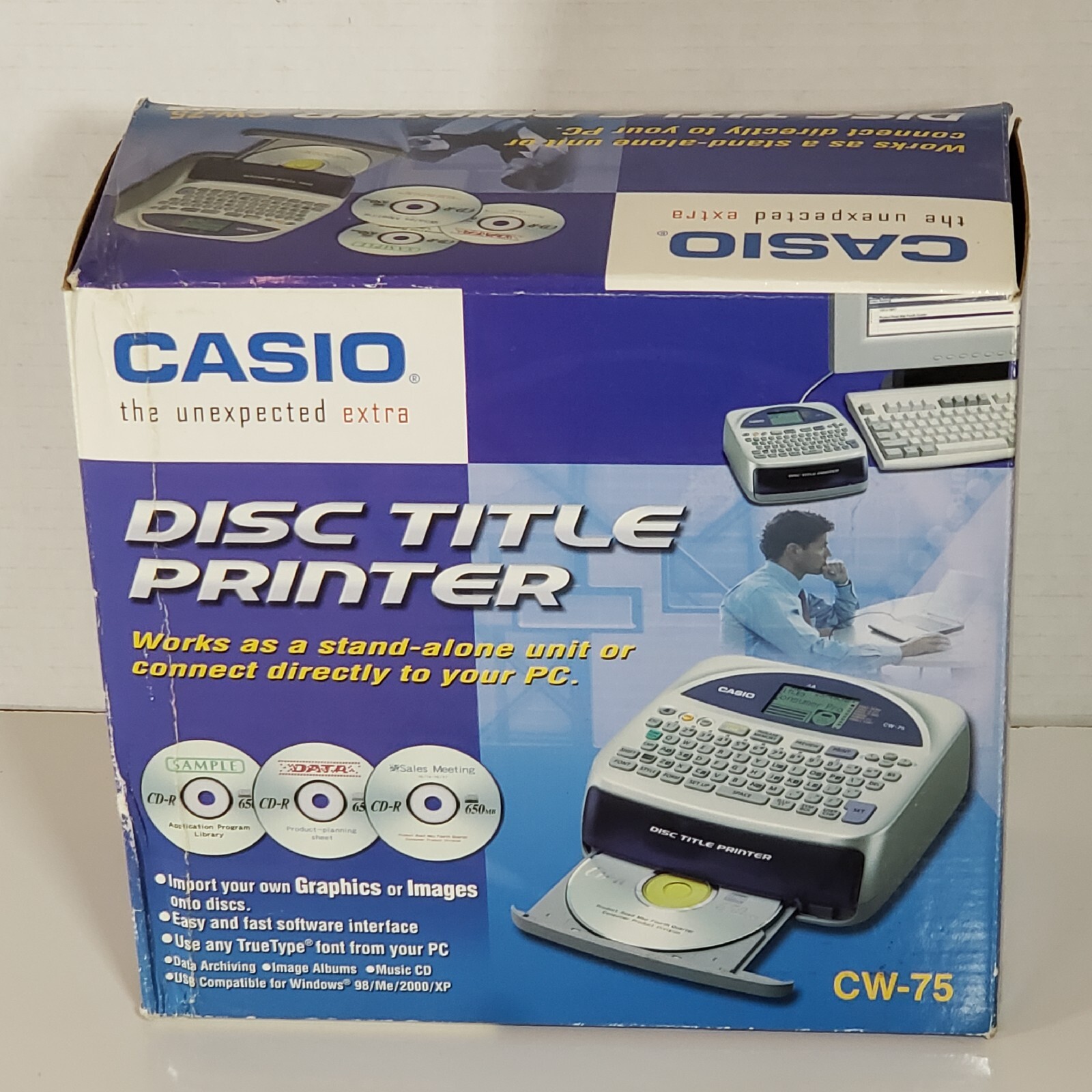Casio USB Direct CD DVD Disc Title Printer with Qwerty Keyboard Model ...