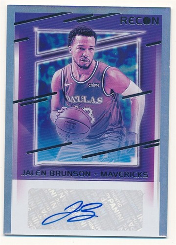JALEN BRUNSON 2020/21 PANINI RECON SIGNATURE AUTOGRAPH MAVERICKS KNICKS ...
