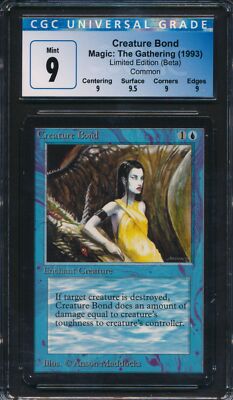 Beta Creature Bond CGC 9 Graded Magic MTG (0182) -magicgraders- | eBay