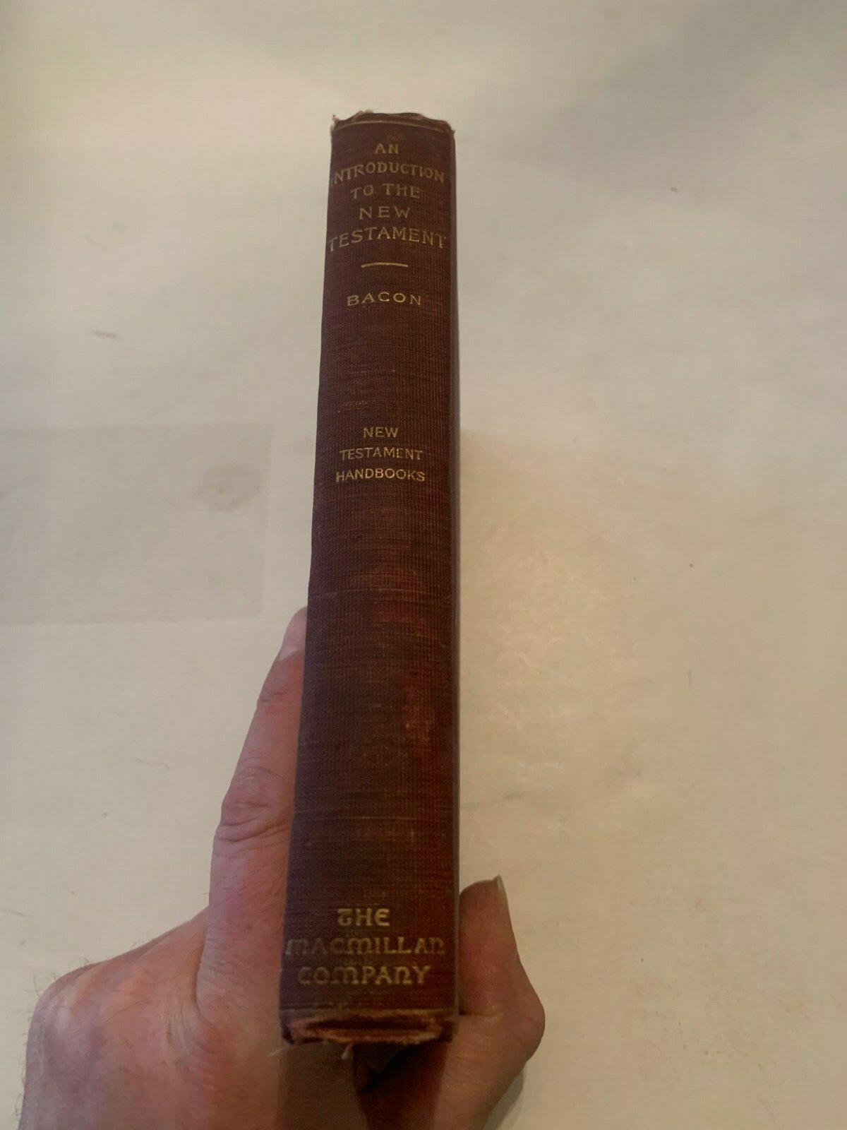 1900 An Introduction To The New Testament by Benjamin Wisner Bacon ...