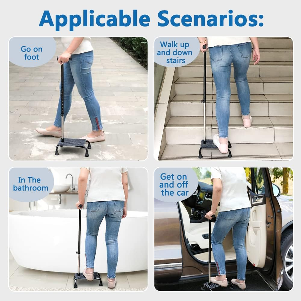 Stair Climbing Cane Half Step Stair Lifts Aid Seniors Balance Walking ...